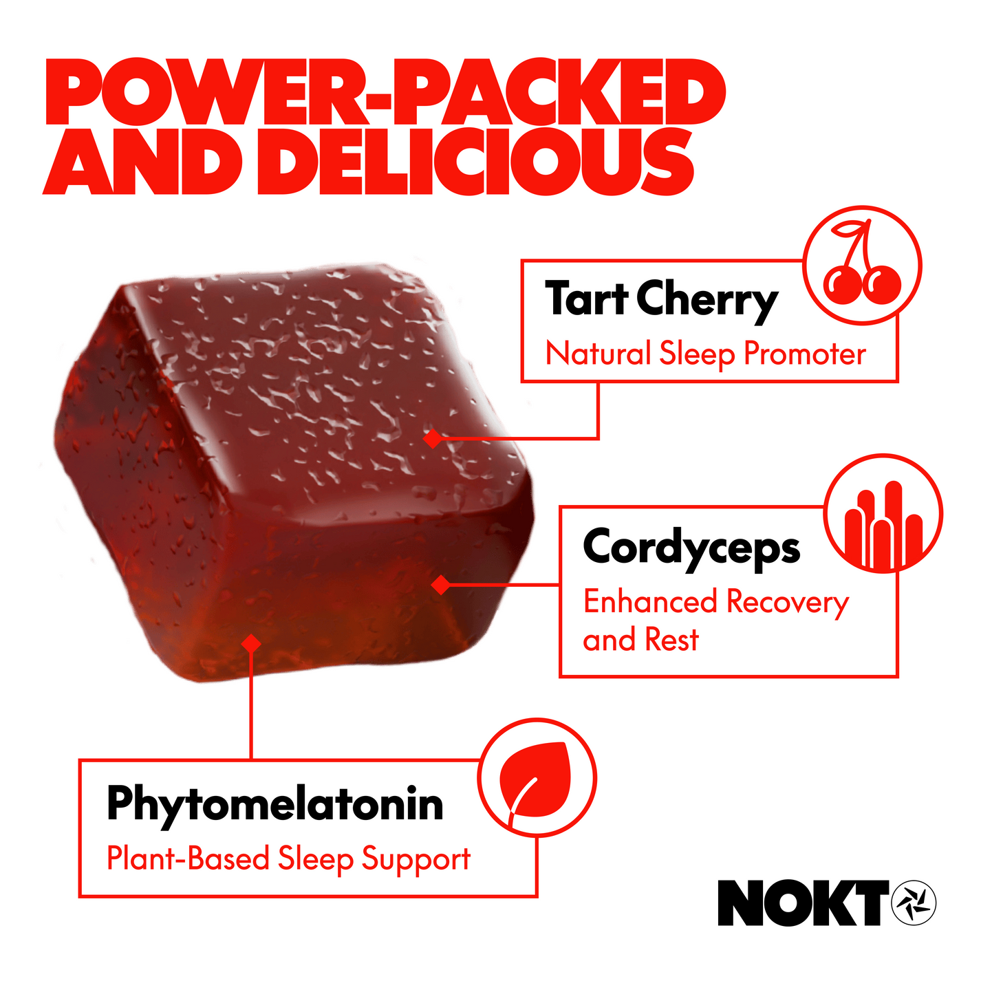 NOKT TART CHERRY SLEEP GUMMIES – Nokt Sleep Gummies